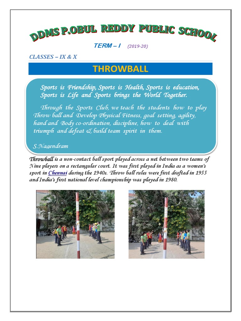 Throwball: Rules and Training Overview | PDF