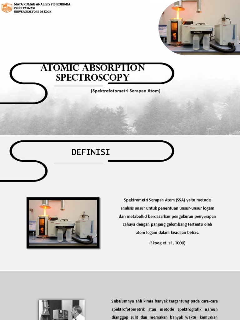 7. AAS (ATOMIC ABSORPTION SPECTROSCOPY). | PDF