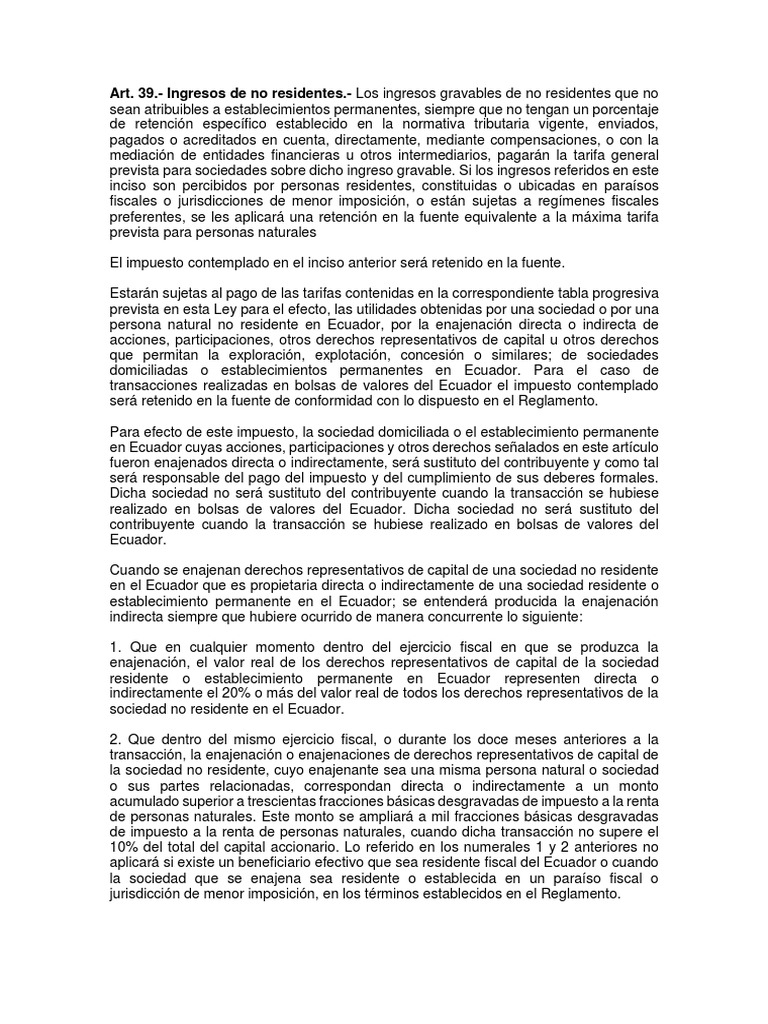 Artículo 39 LRTI | PDF