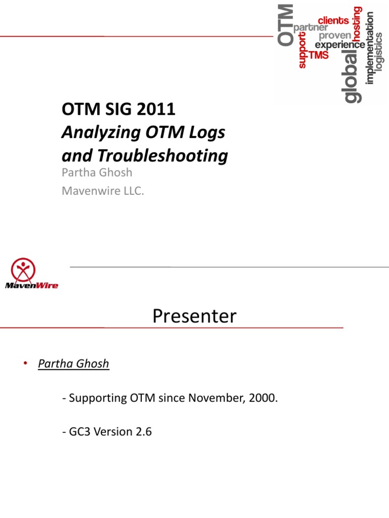 Analyzing OTM Logs and Troubleshooting | PDF | Business Process | Computer File