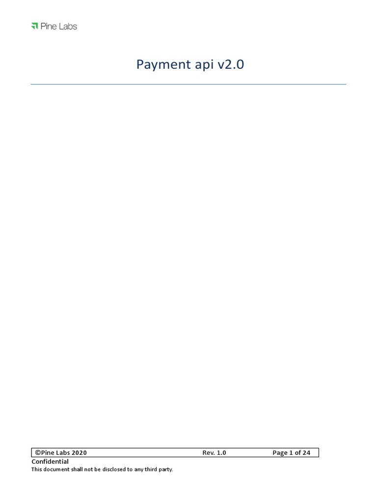 Payment Api V2 0 Pdf Credit Card Parameter Computer Programming