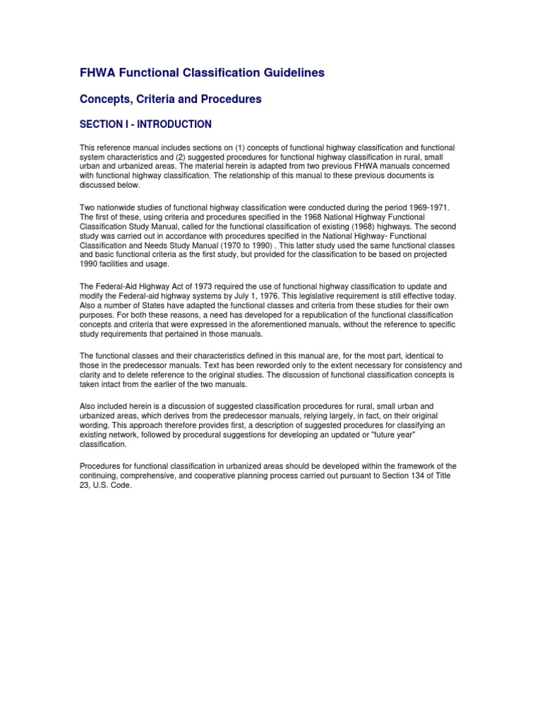 FHWA Guidelines | PDF | Controlled Access Highway | Interstate Highway System