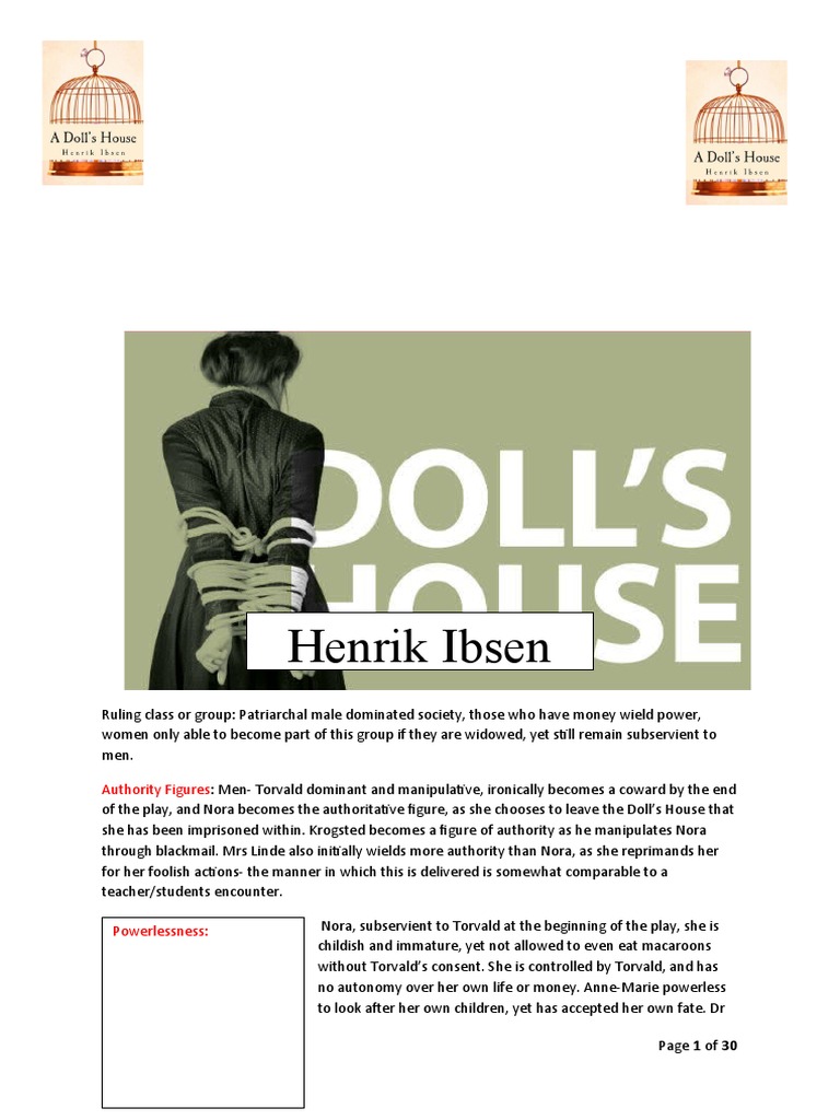 Doll's House Revision Guide | PDF | A Doll's House