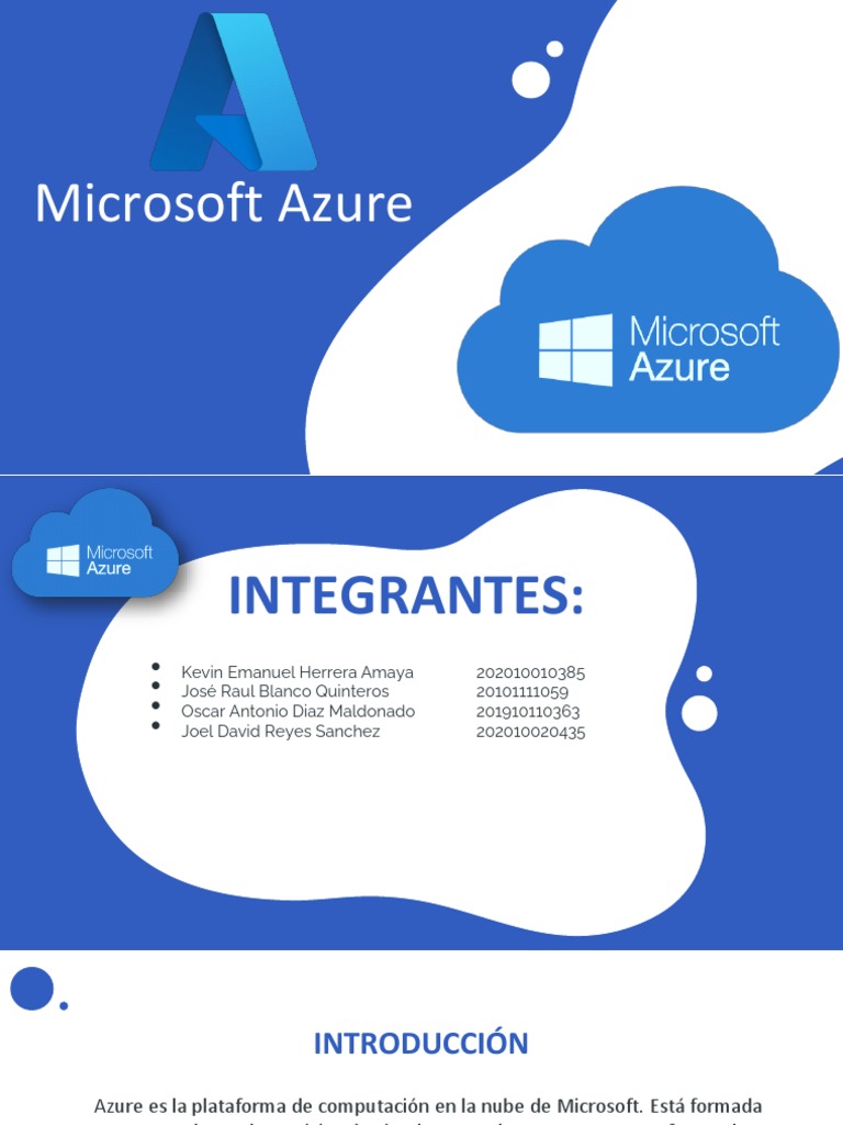 AZUREE | PDF | Microsoft Azure | Computación en la nube