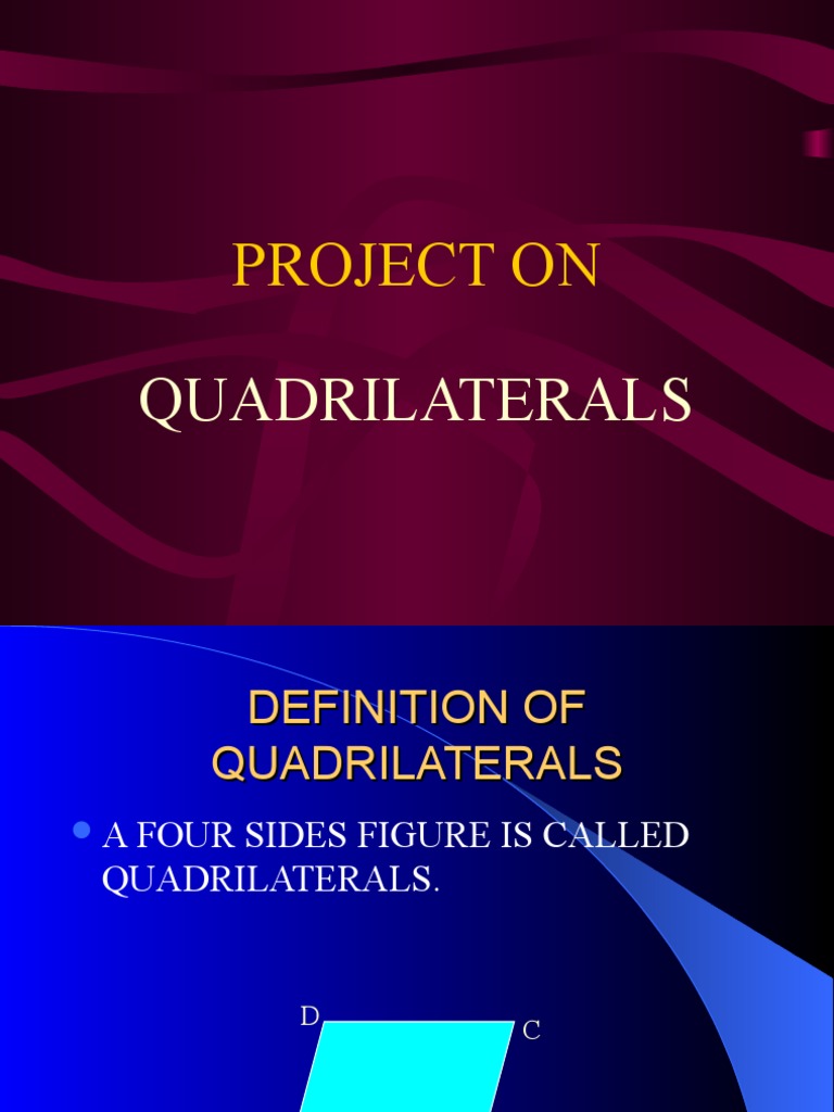 Project On Quadrilaterals | PDF | Teaching Methods & Materials | History