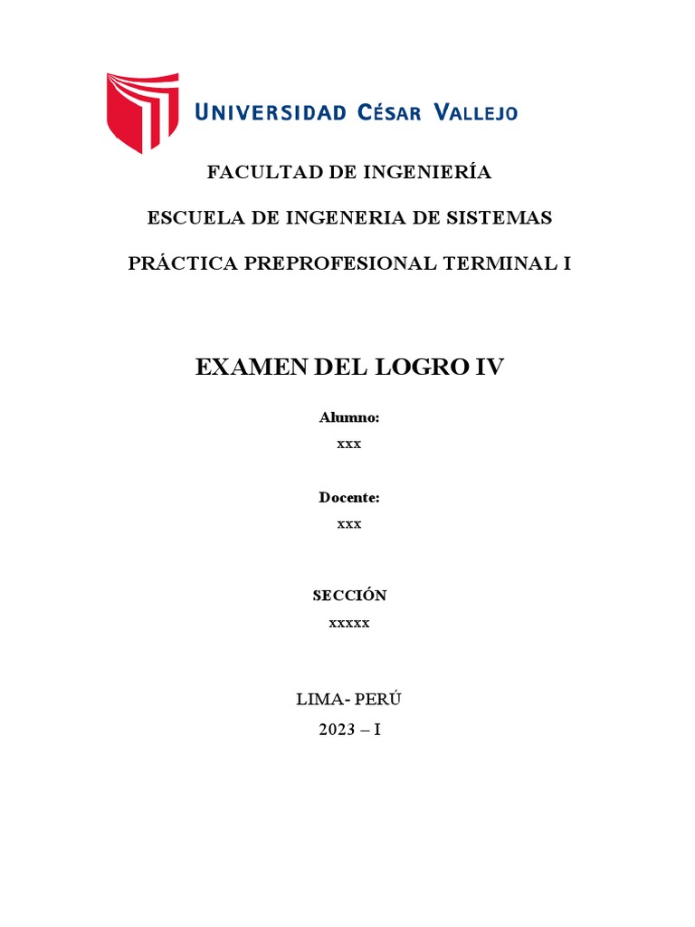 EXAMEN PLC IV NIVEL (Entrada) | PDF | Software | Business