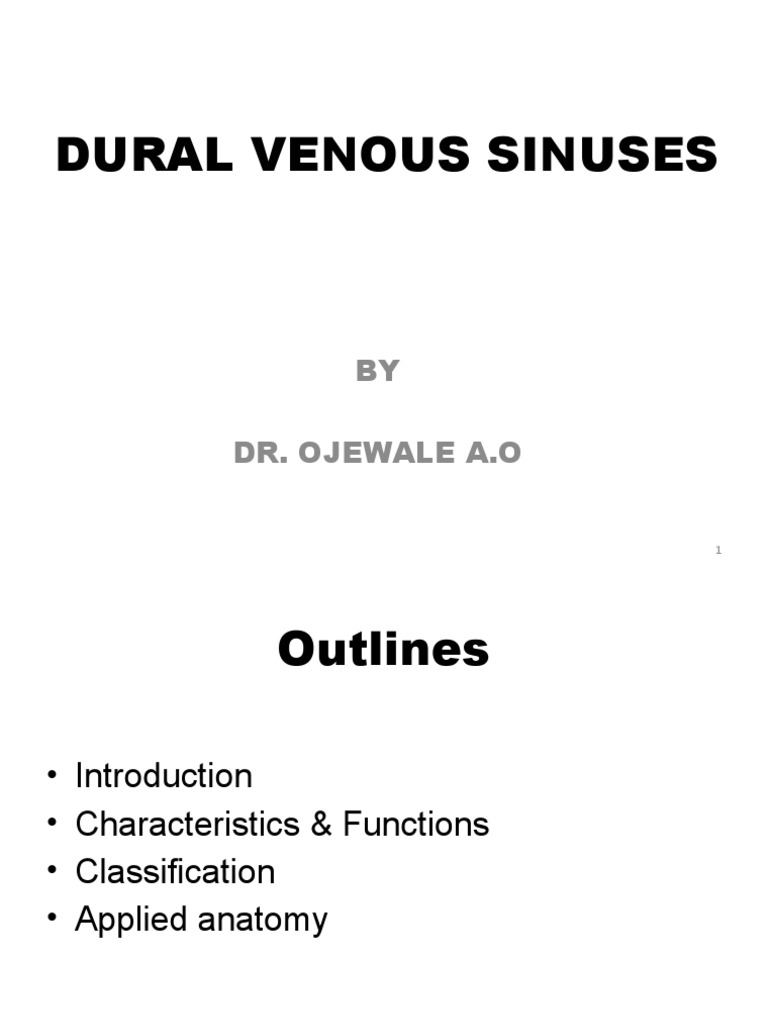 Dural Venous Sinuses | PDF