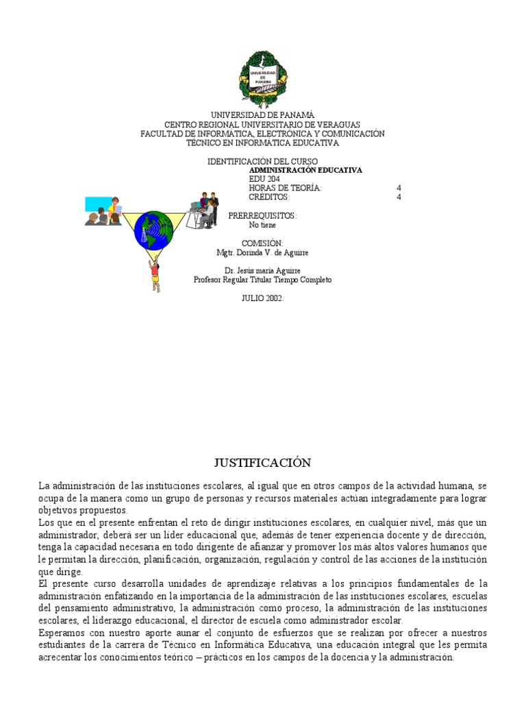 Edu 204-Administración Educativa | PDF | Maestros | Evaluación