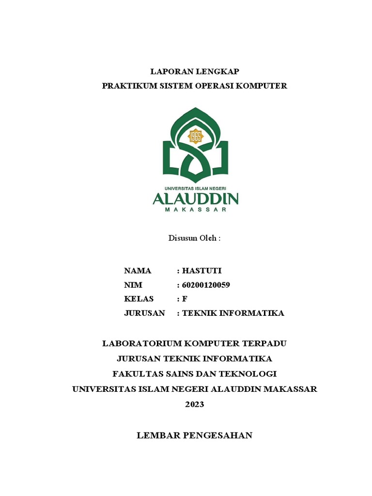 Laporan Lengkap S Pdf