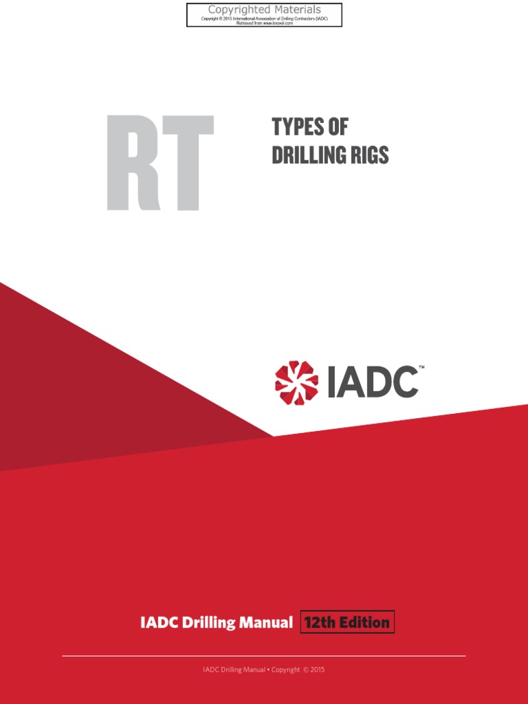 IADC Vol-1 01 Type of Drilling Rigs | PDF | Oil Well | Drilling Rig