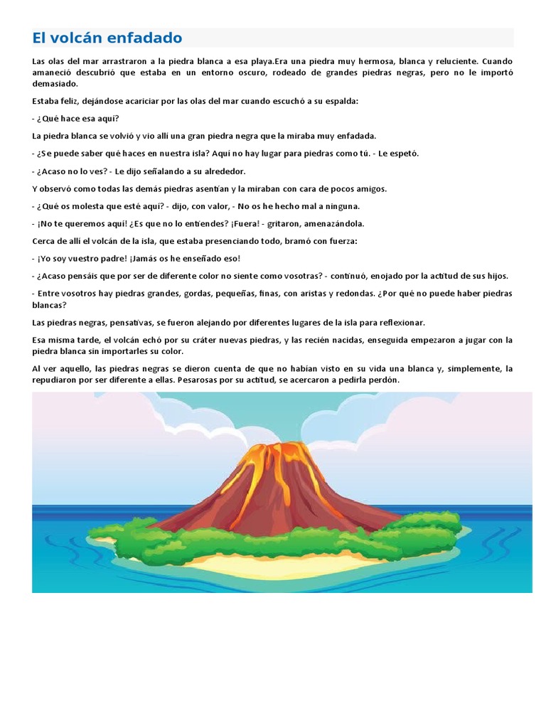 El Volcán Enfadado (Cuento) | PDF
