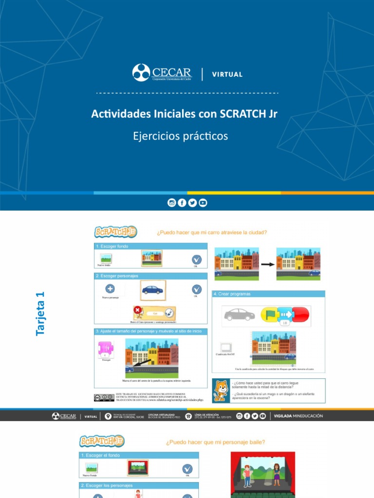 Actividades Prácticas con SCRATCH Jr | PDF