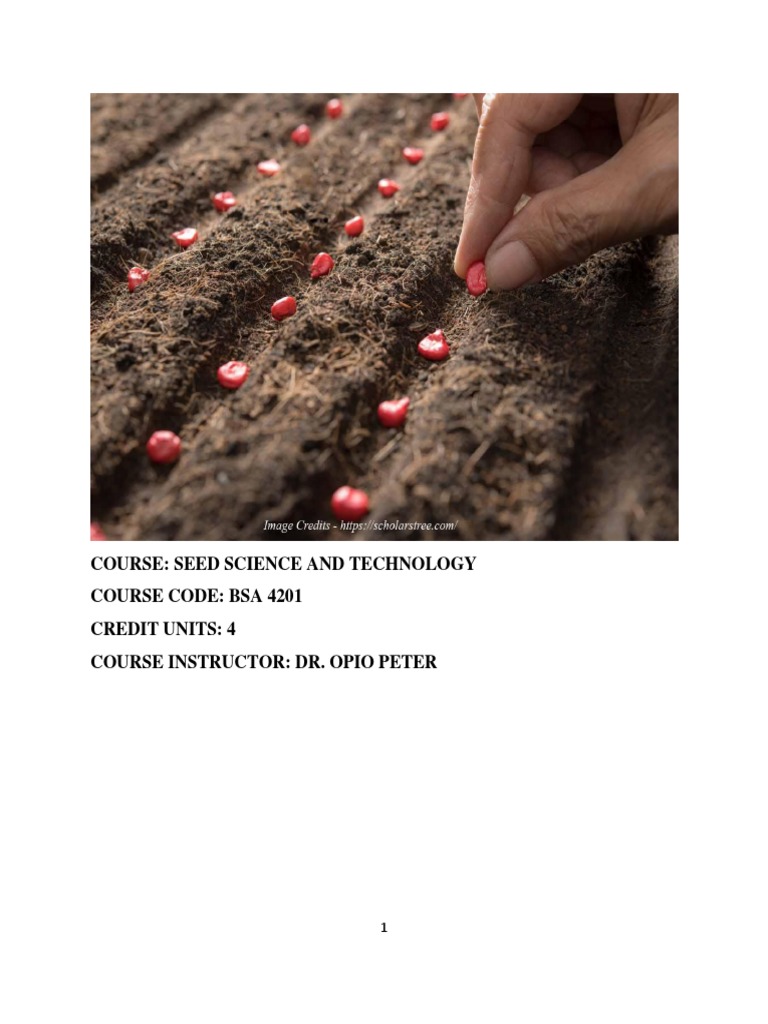 Seed Science and Technology1 | PDF | Seed | Fertilisation