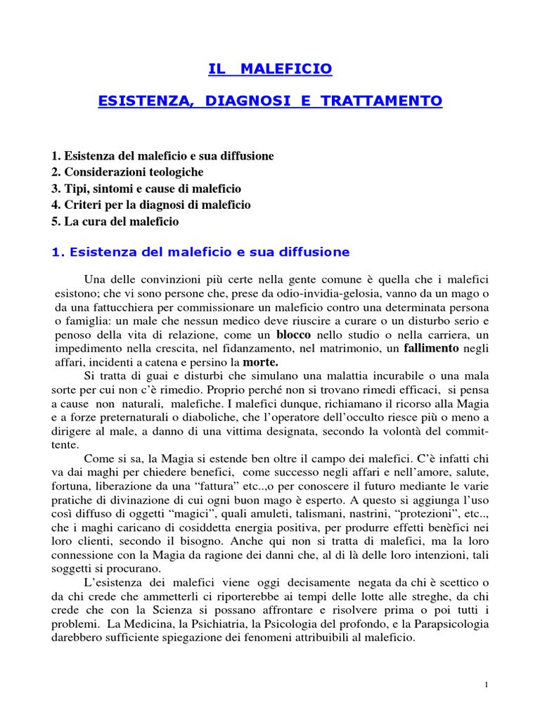 IL MALEFICIO | PDF