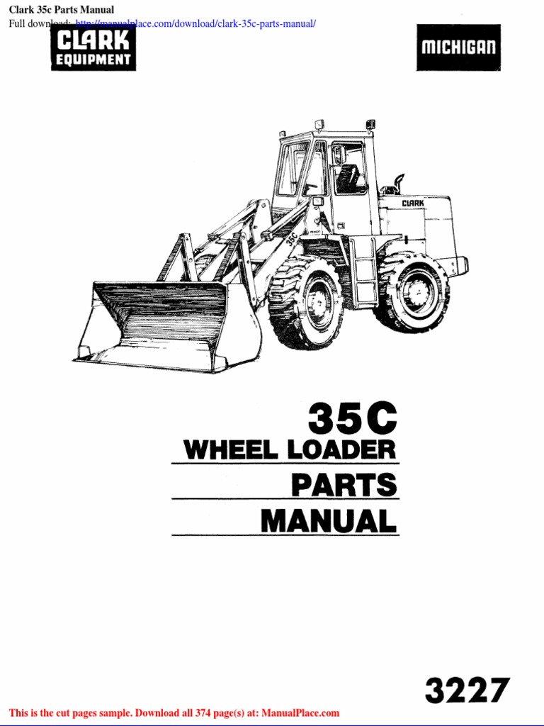Clark 35c Parts Manual | PDF | Loader (Equipment) | Civil Law (Legal ...