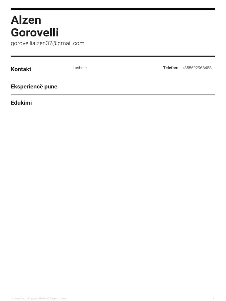 CV - Ja - Ime 2 | PDF