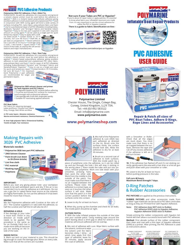 AdhesiveGuide PVC UK Master2023 | PDF | Adhesive | Polyvinyl Chloride
