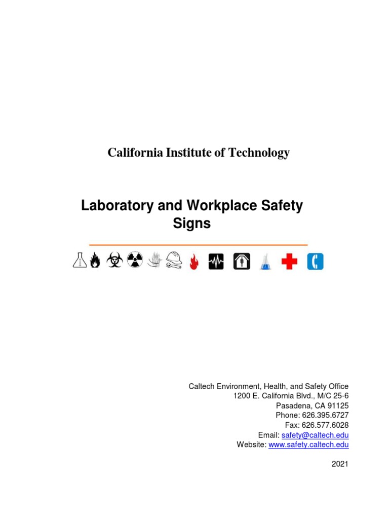 Laboratory and Workplace Safety Signs | PDF | Technology & Engineering