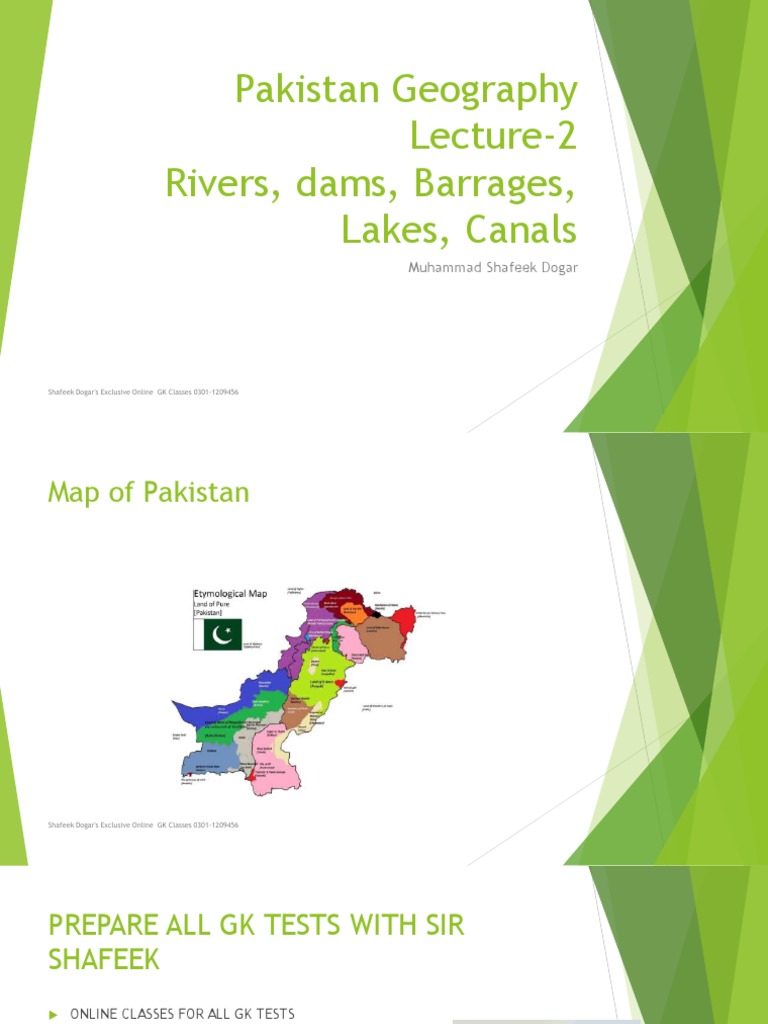 Overview of Pakistan's Rivers and Dams | PDF | Indus River | Pakistan