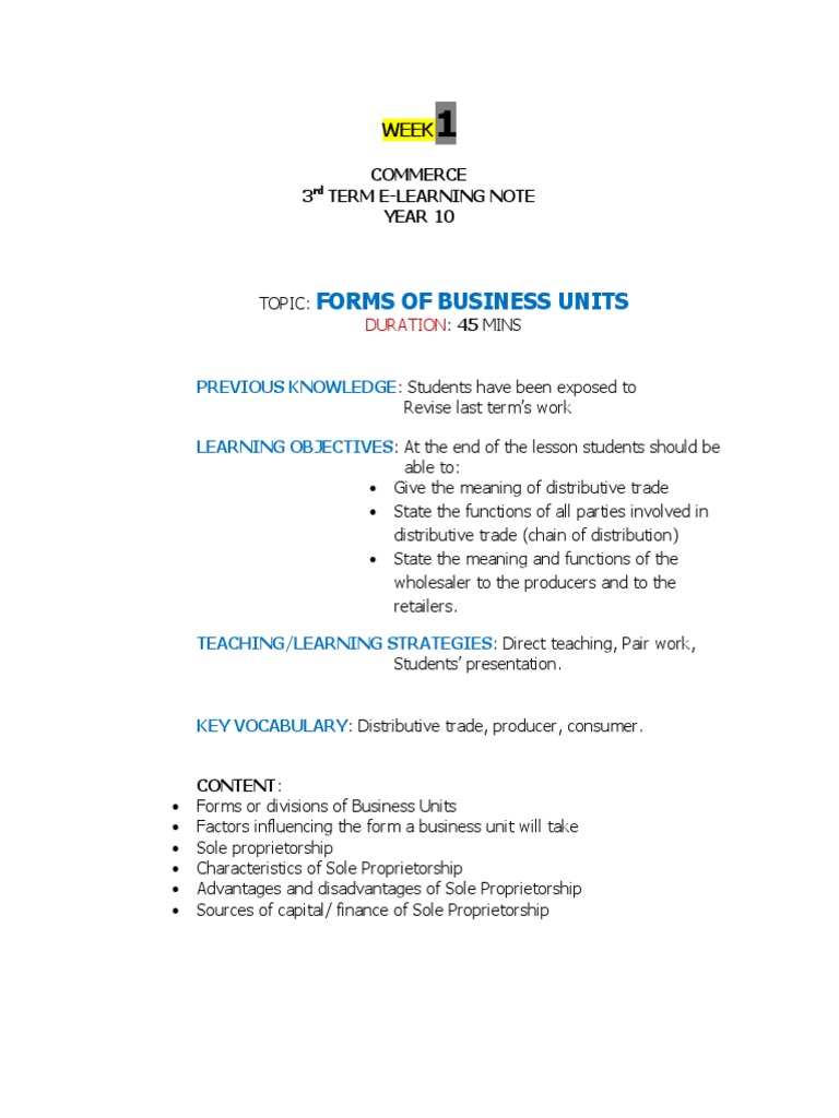 Sole Proprietorship Overview and Insights | PDF | Sole Proprietorship ...