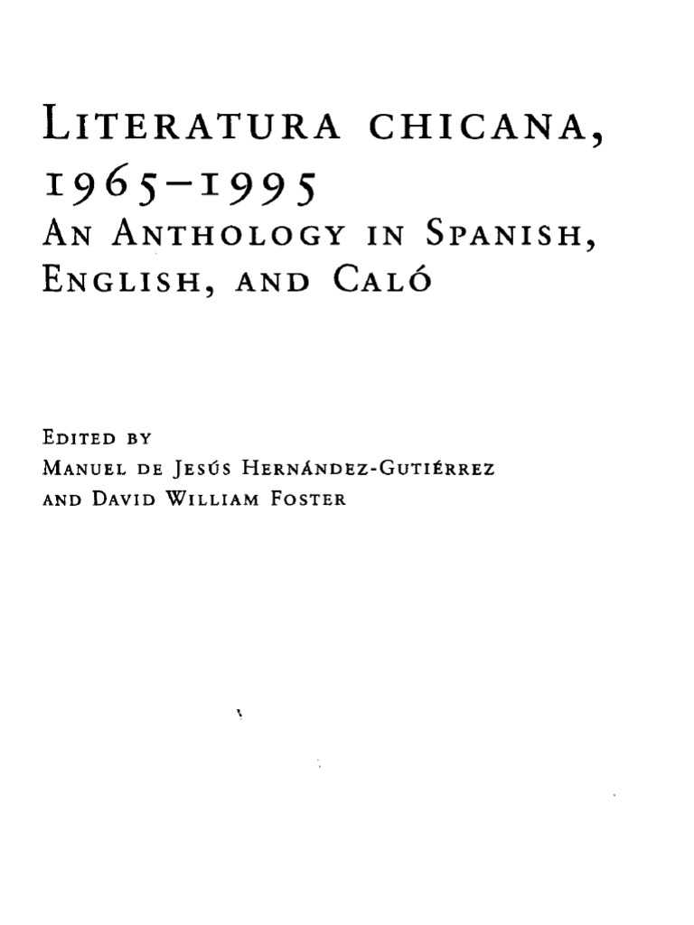 Literatura Chicana (PDF Reference) | PDF | Mexican American | Chicano