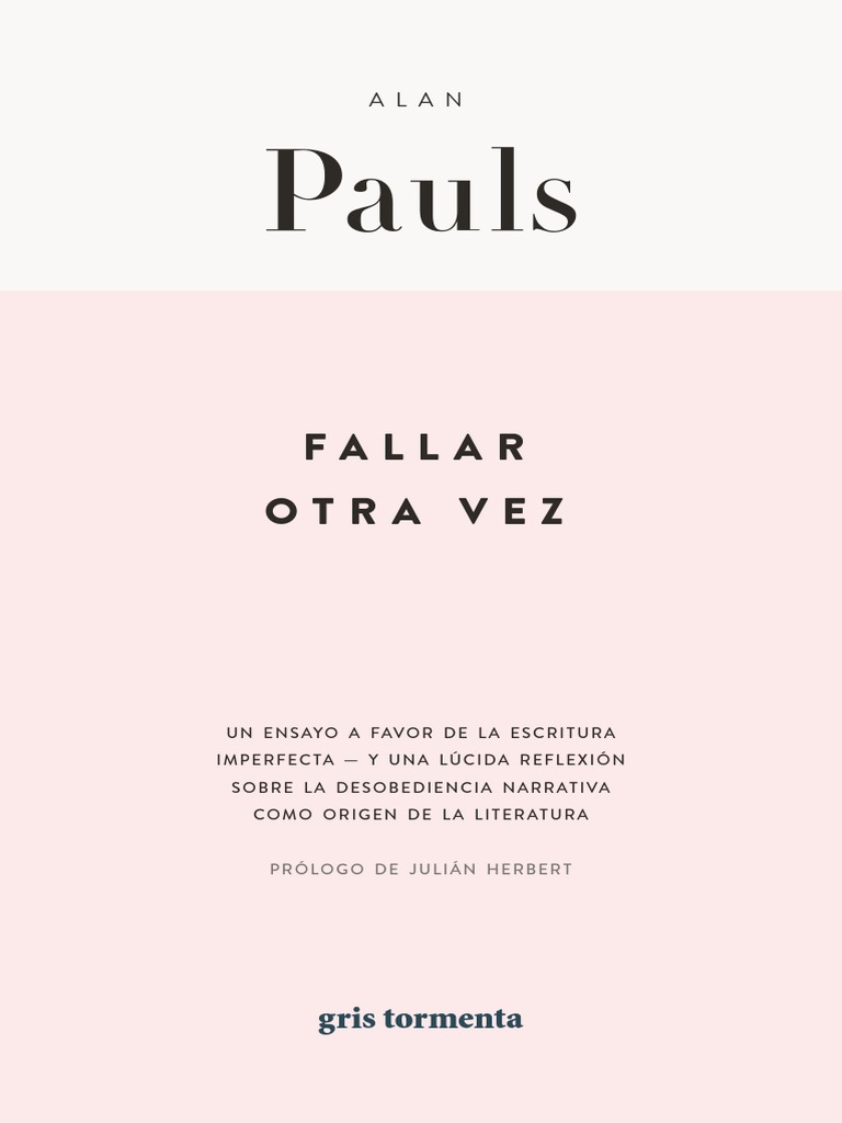 Fallar Otra Vez - Alan Pauls | PDF | Publicación | James Joyce