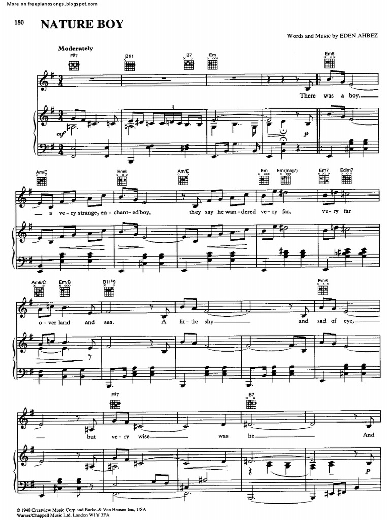 Celine Dion - Nature Boy | PDF