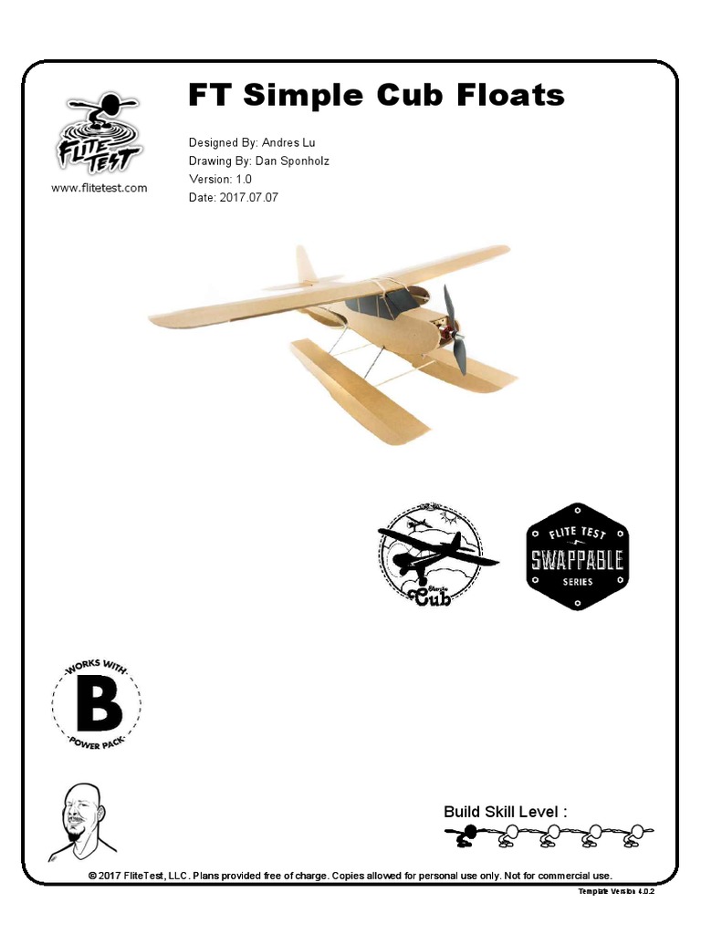 FT Simple Cub Floats Plans v1.0 | PDF