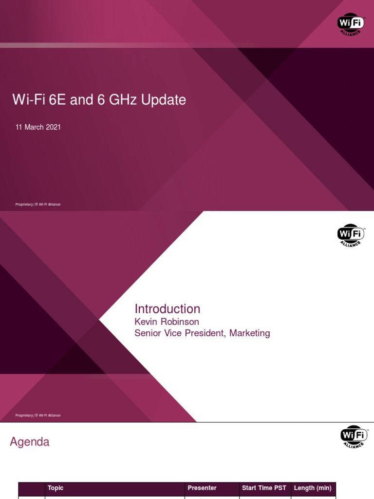 Wi-Fi 6E & 6 GHz Regulatory Update | PDF | Wi Fi | Ieee 802.11