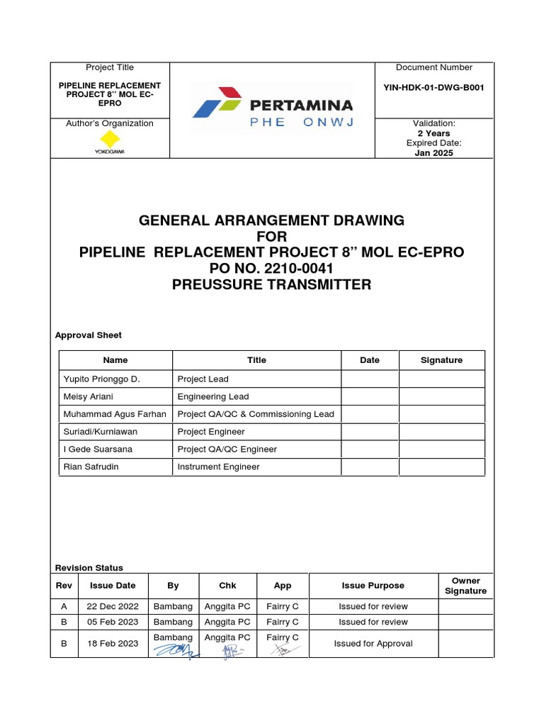 YIN HDK 01 DWG B001 - Rev - C | PDF