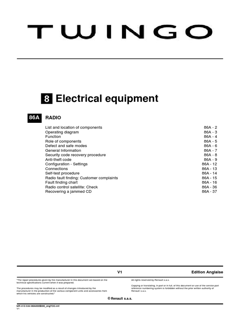 Renault Radio Repair Guide | PDF | Radio | Electrical Wiring