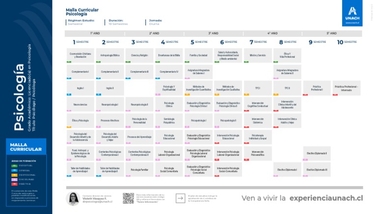 Malla Curricular Psicología UNACH | PDF