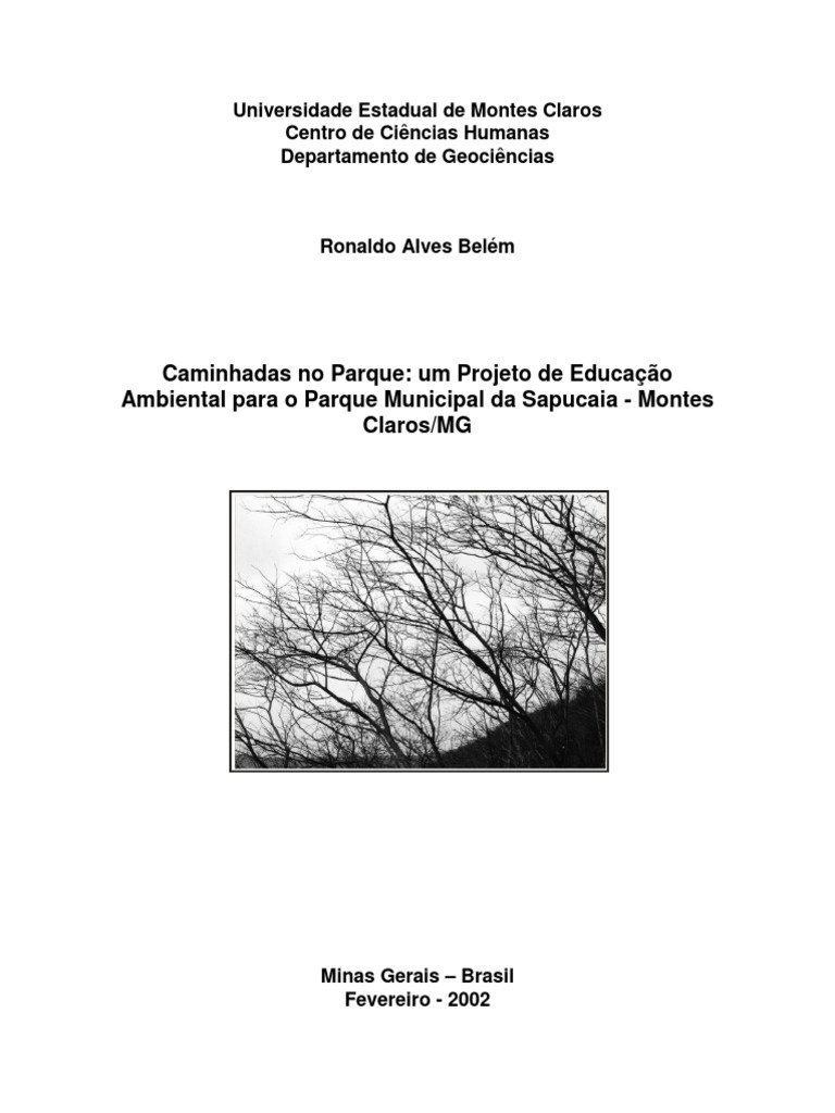 Projeto Caminhadas No Parque | PDF | Área protegida | Ambiente natural