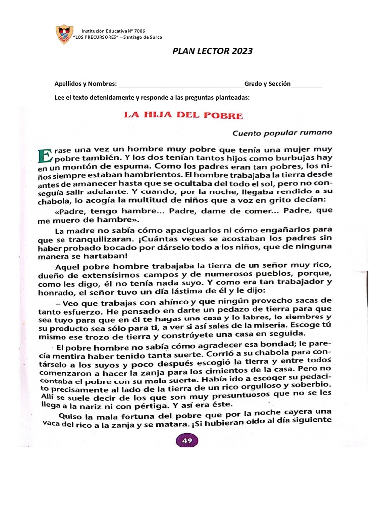 Árbol Lector para Imprimir 2023 | PDF | Ciencias sociales