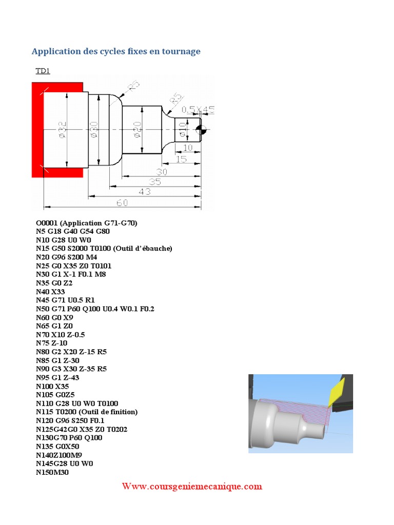 Cycles Fixes En Tournage Applications Pdf Technology Engineering