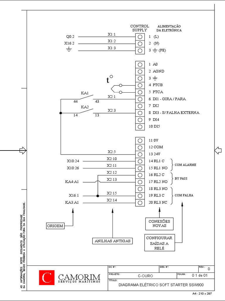 DIAGRAMA ELÉTRICO - SOFT STARTER SSW900 (Rev. 21-05-21) | PDF