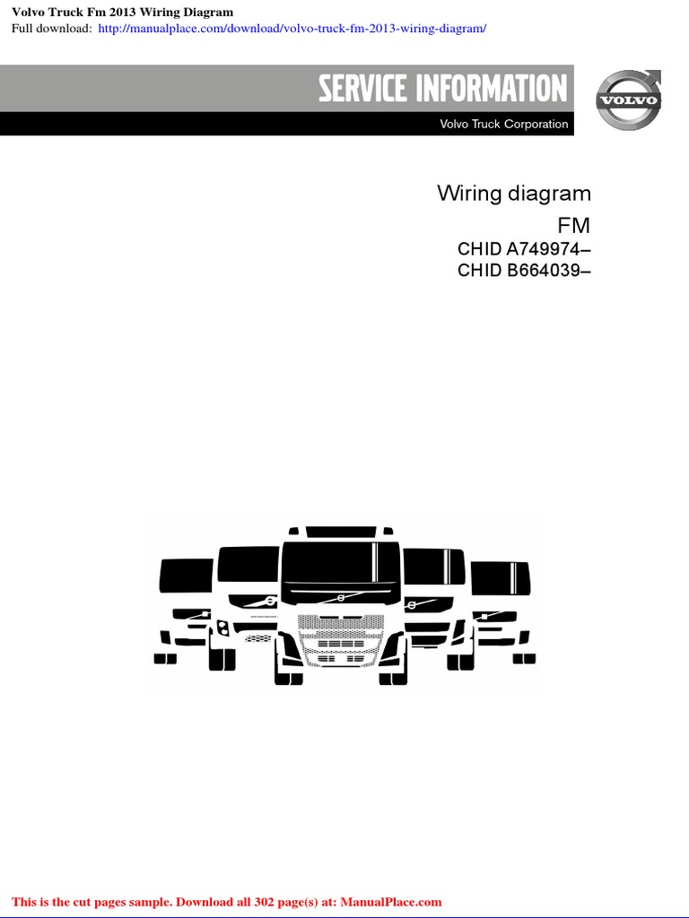 Volvo Truck FM 2013 Wiring Diagram | PDF | Electrical Connector ...