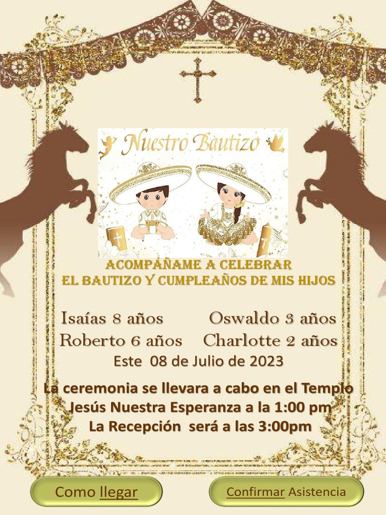 Nuestro Bautizo 1 | PDF