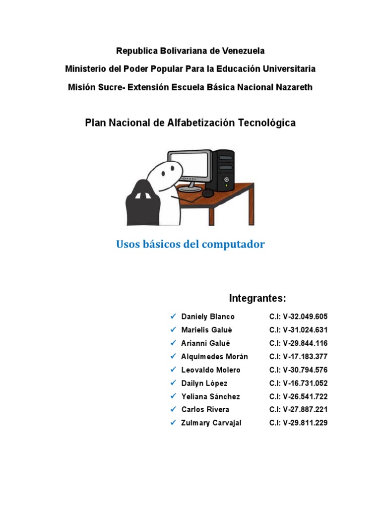 Uso Basico Del Computador | PDF | Archivo de computadora | Software de ...