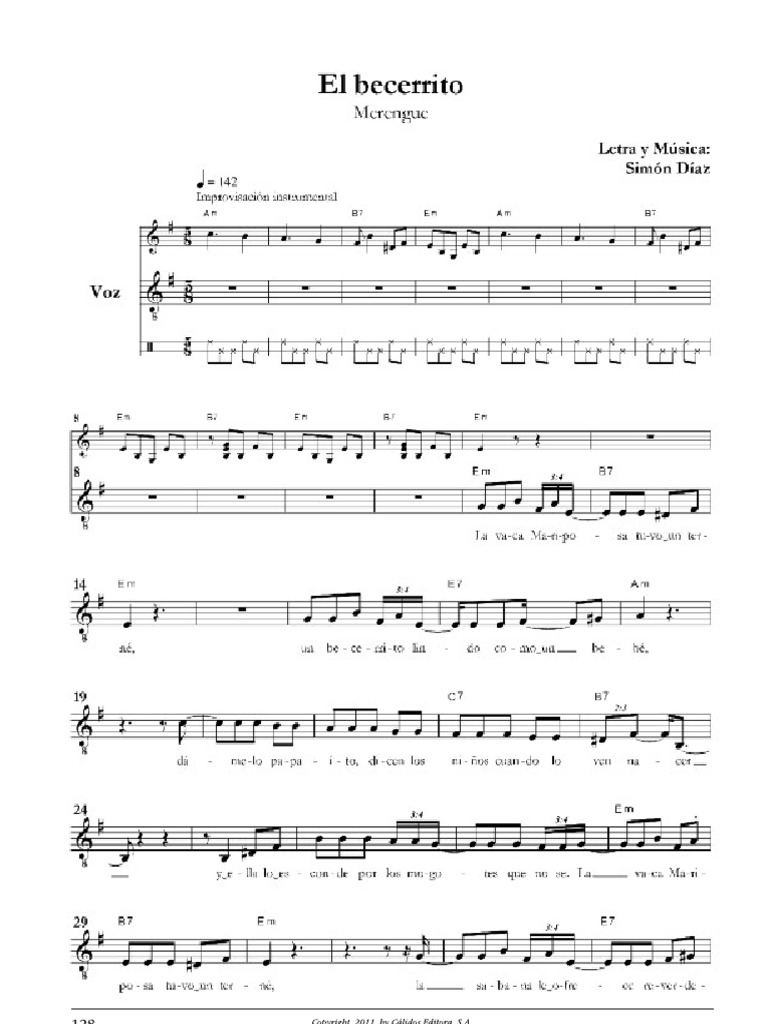 Simon-Diaz-Obra-musical - El Becerrito | PDF