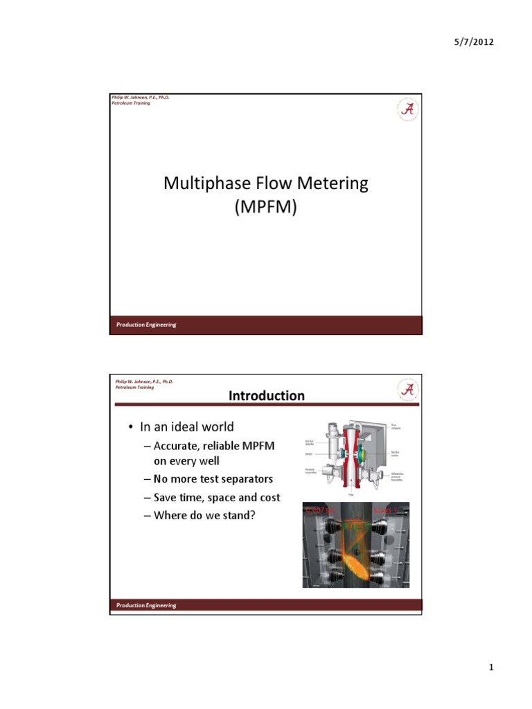 6 2 Multiphase Flow Metering Mpfm Pdf Physical Sciences Applied And Interdisciplinary