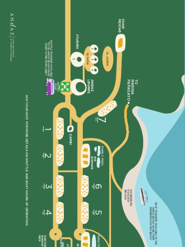 Andaz Peninsula Maps Nimbu Shutle | PDF
