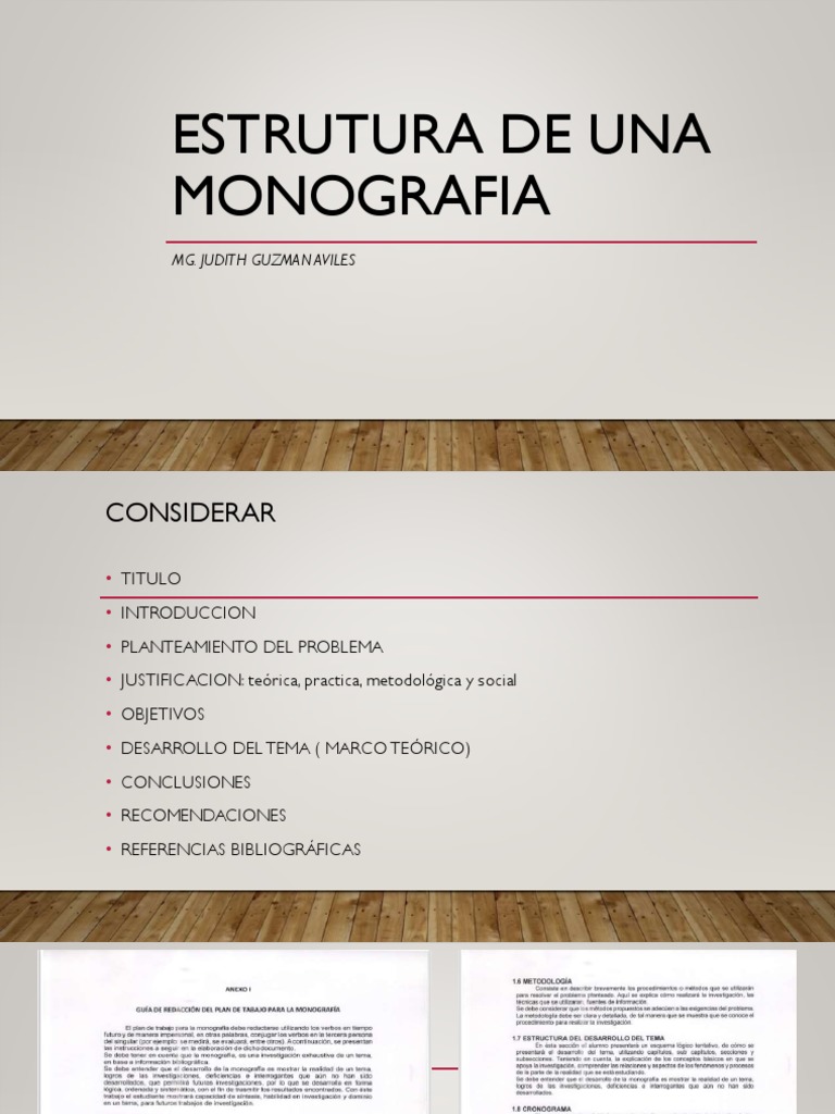 Estructura de Una Monografia | PDF