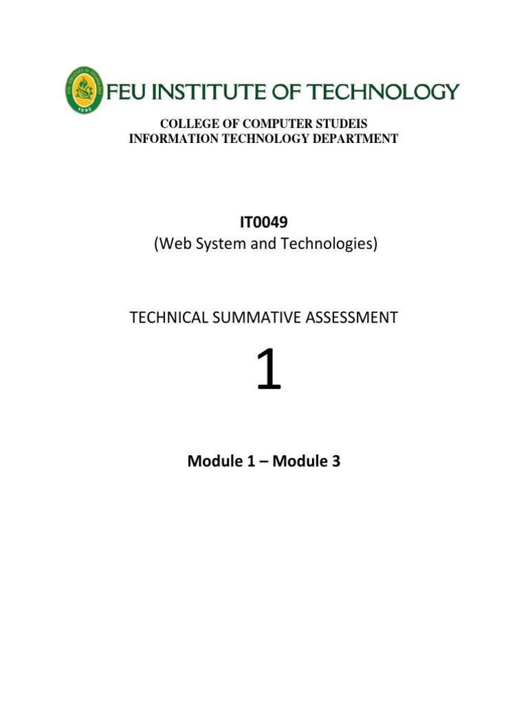 Technical Summative Assessment 1 | PDF | Computer Program | Programming