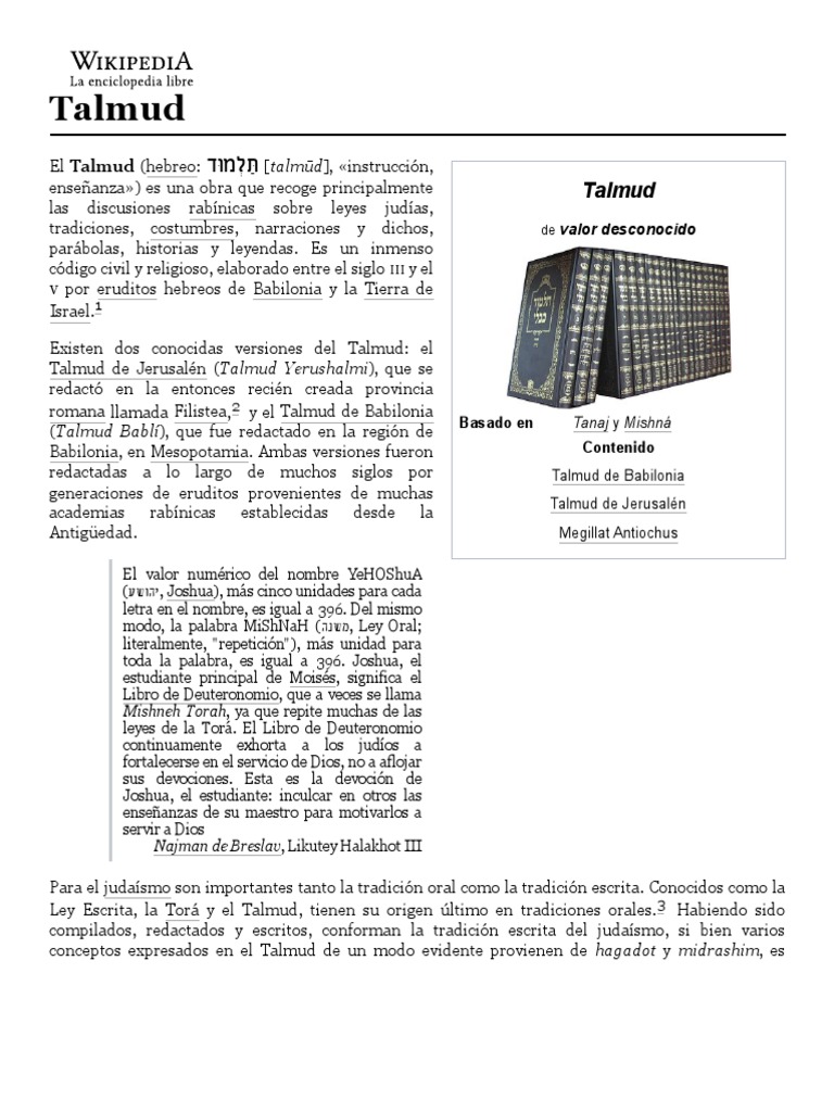 Introducción al Talmud Judío | PDF