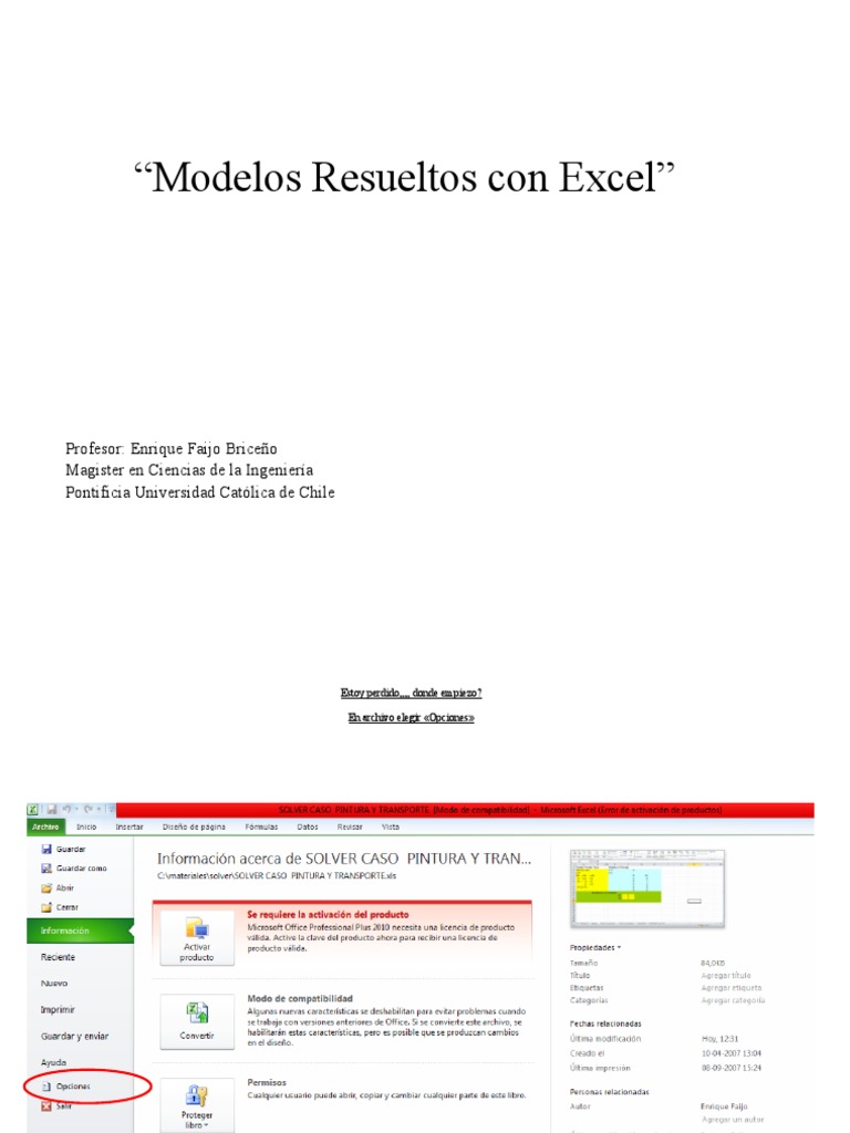 Modelos Resueltos Con Solver | PDF | Microsoft Excel | Programación lineal