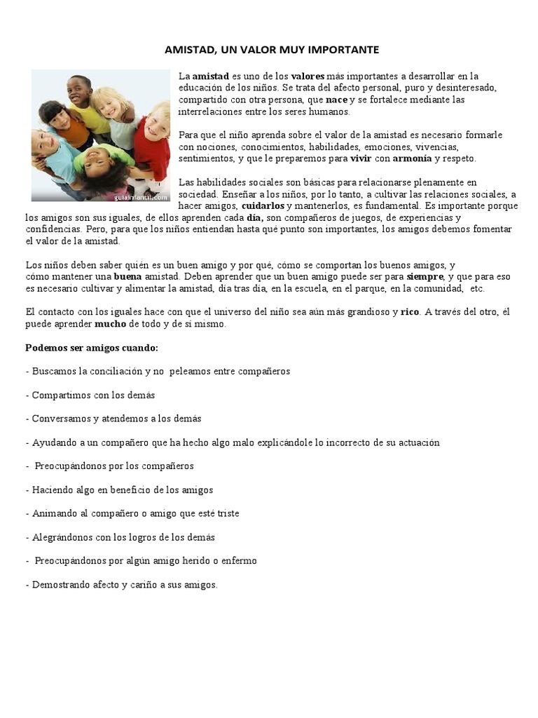 lectura de amistad | PDF | Aprendizaje | Ciencia cognitiva