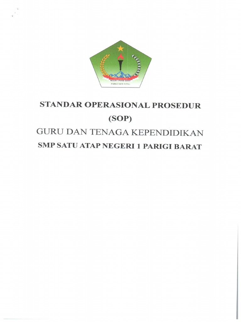 SOP GURU Dan TENDIK SMP SATAP 1 PB | PDF