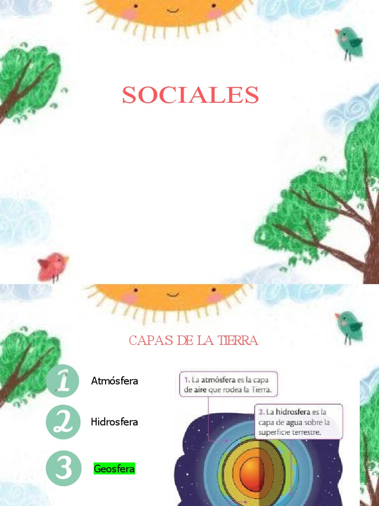 La Geosfera: Estructura y Actividades | PDF