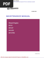 Hyundai Diesel Engine D4a d4d Shop Manual | PDF